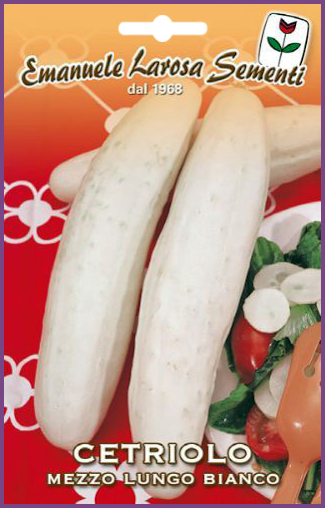 Concombre Demi-Long Blanc Variété d'Exception