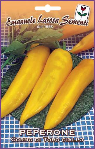 Poivron Long Jaune Corne de Taureau